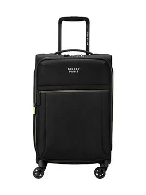 DELSEY PARIS Brochant 3 20-inch Expandable Carry On Spinner Suitcase - Deep Black