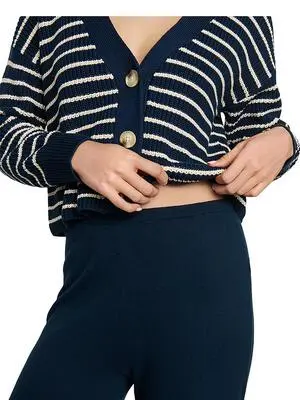 Eberjey Fine Gauge Sweater Pants - Navy