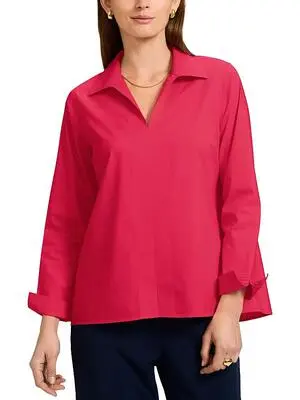 Foxcroft Agnes Stretch Shirt Raspberry