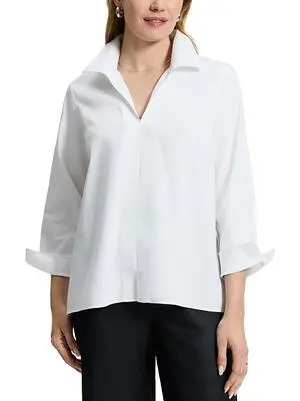 Foxcroft Agnes Stretch Shirt White