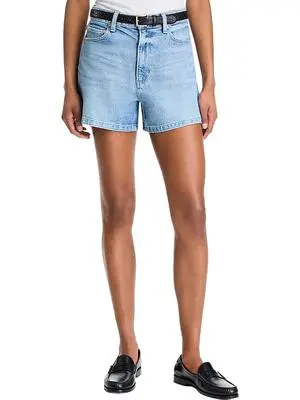 Paige Dani High Rise Denim Shorts Aniyah Distressed