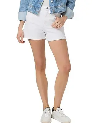 Paige Dani High Rise Denim Shorts - Crisp White
