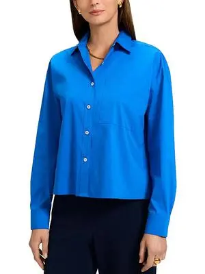 Foxcroft Marina Stretch Shirt - Cobalt Blue