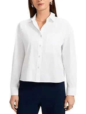 Foxcroft Marina Stretch Shirt - White