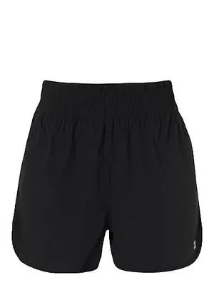 Sweaty Betty Brand-print Stretch-woven Shorts - Black