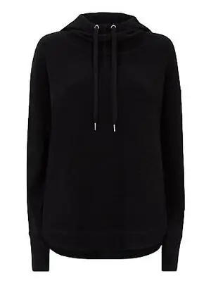 Sweaty Betty Escape Luxe Fleece Jersey Hoody - Black
