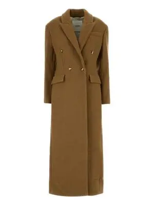 Nanushka Ferris Wool-blend Coat - Brown