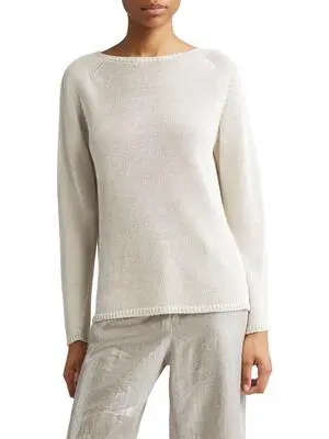 Max Mara Max Mara Giolino Linen Sweater Ecru