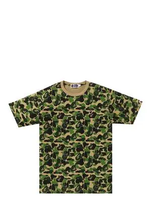 A BATHING APE Abc Camo Ape Head One Point Tee - Green