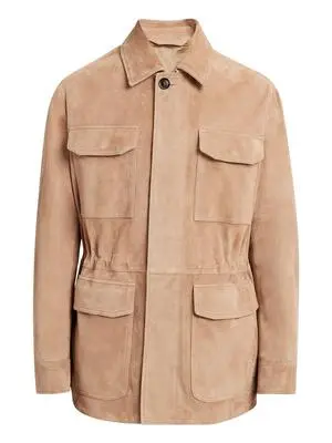 Brioni Brioni Suede Field Jacket Sand