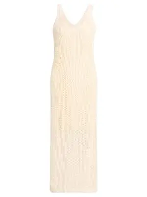 TOCCIN Kayla Crochet Tank Midi Dress - Parch