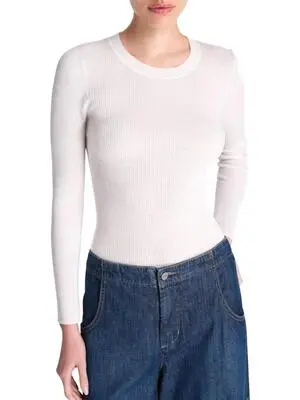 TWP Ribbed Wool Pullover - Ivory