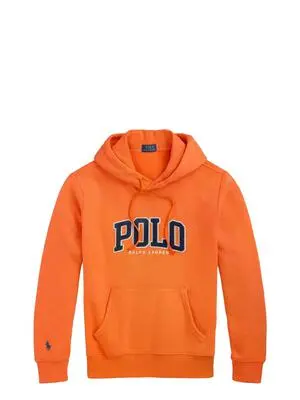 Polo Ralph Lauren Logo-flocked Hoodie - Orange