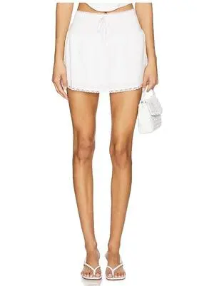 MORE TO COME Elaine Mini Skirt - White