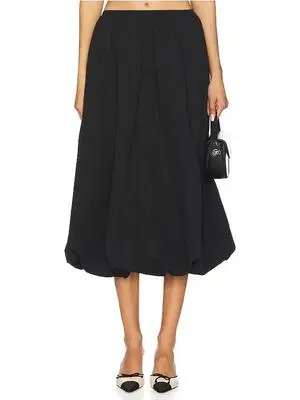 Lioness Intuition Bubble Midi Skirt - Onyx