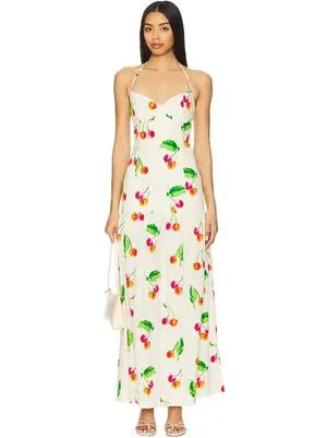 SWF Halter Maxi Dress - Cherry Bomb