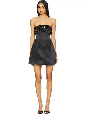LOVERS AND FRIENDS Audrey Embellished Mini Dress - Black