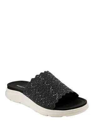 Easy Spirit Alora Studded Slide Sandal - Black