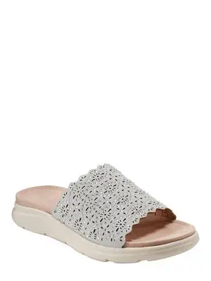 Easy Spirit Easy Spirit Alora Studded Slide Sandal Light Blue