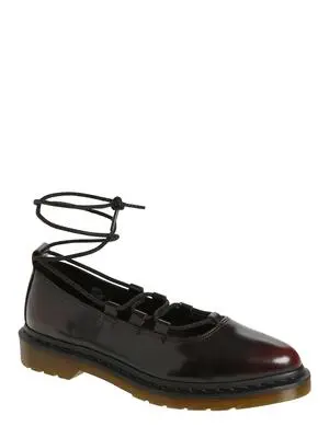 Dr. Martens Dr. Martens Elphie II Pointed Toe Ballet Flat Cherry Red