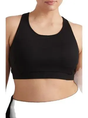 Universal Standard Racerback Sports Bra - Black