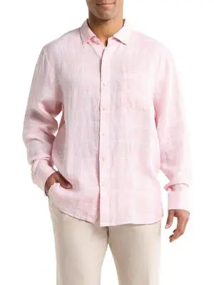 Tommy Bahama Paradiso Plaid Button-up Shirt - Passion Peach
