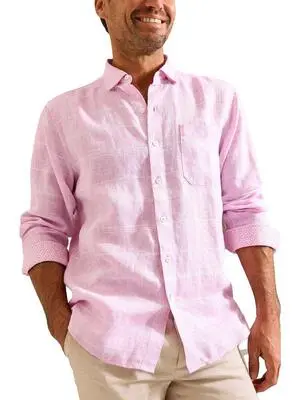 Tommy Bahama Paradiso Plaid Button-up Shirt - Pink Corsage