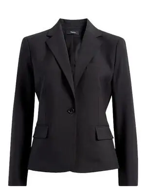 Theory Theory Slim Fit Stretch Wool Blazer Blk