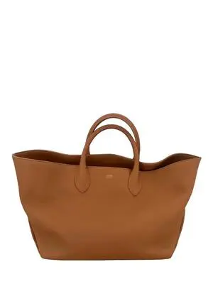 Khaite Amelia Leather Tote - Camel