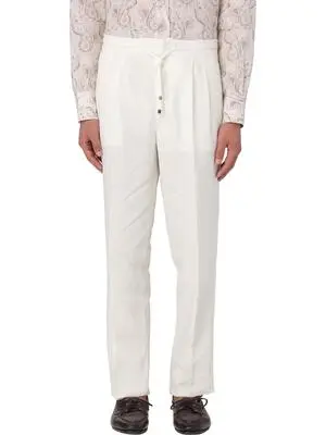 BRUNELLO CUCINELLI Brunello Cucinelli White Linen Trousers