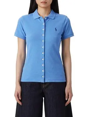 Polo Ralph Lauren Short Sleeve Polo Shirt - Gnawed Blue