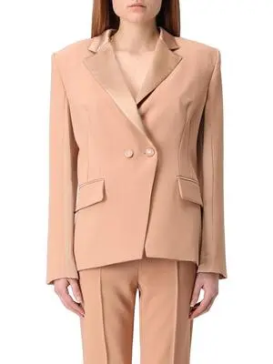 Elisabetta Franchi Double Breasted Jacket - Nude