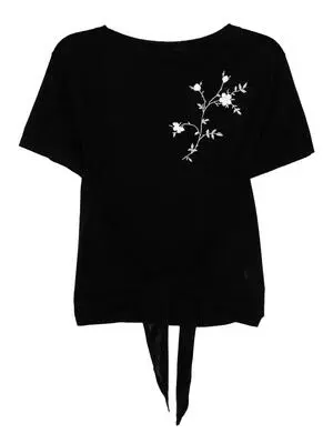 AGNÈS B. Embroidered T-shirt - Black