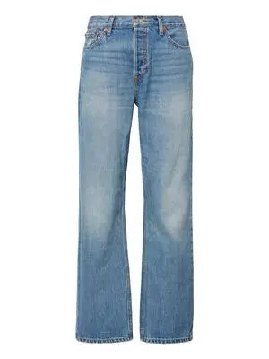 RE/DONE The Standard Mid-rise Straight Jeans - Blue