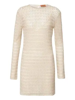 Missoni Lamé Minidress - Beige