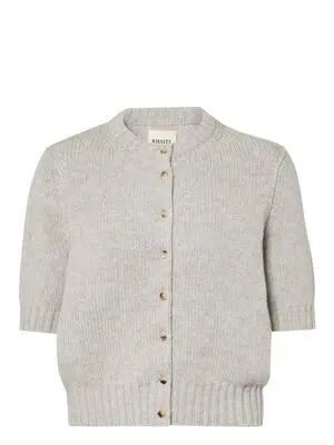 Khaite Nora Cashmere-blend Cardigan - Grey