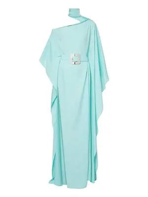 TALLER MARMO Taylor Crêpe Cady Kaftan - Blue