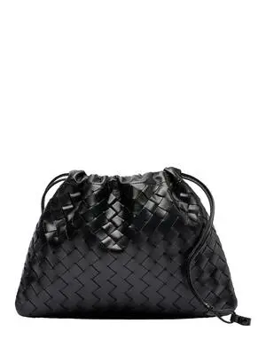 Bottega Veneta Intrecciato Leather Clutch - Black