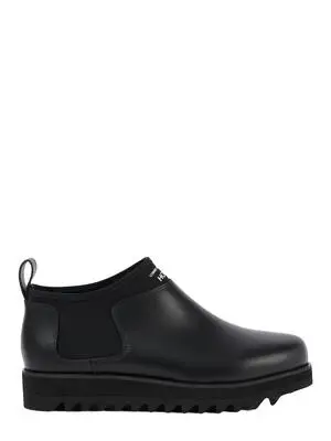 Comme Des Garçons Logo Leather Boots - Black