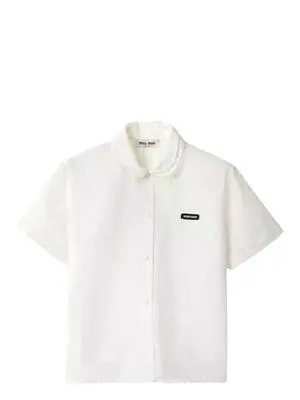 Miu Miu Poplin Shirt - White