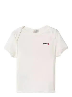 Miu Miu Jersey T-shirt - White