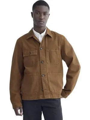 Everlane Denim Utility Jacket - Neutral Toffee