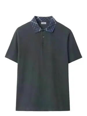 Burberry Cotton Polo Shirt Grey