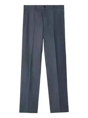 Burberry Cotton Chino Trousers - Blue