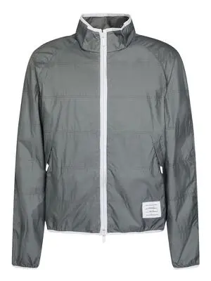 Thom Browne Quilted Ripstop Track Jacket - Gray