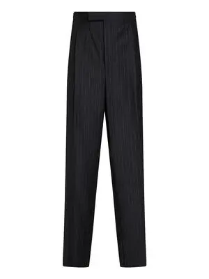 Thom Browne Pinstriped Wool-twill Suit Pants - Dark Gray
