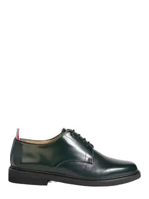 Thom Browne Glossed-leather Derby Shoes - Dark Green