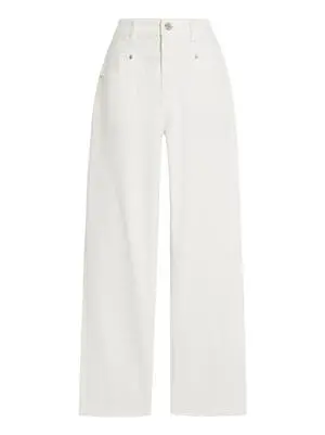 Maje High-rise Straight-leg Jeans - White