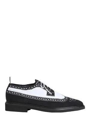 Thom Browne Jacquard-knit Derby Shoes - Black
