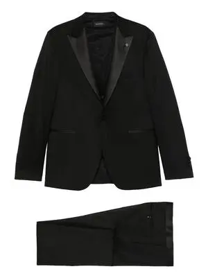 Tagliatore Wool Suit - Black